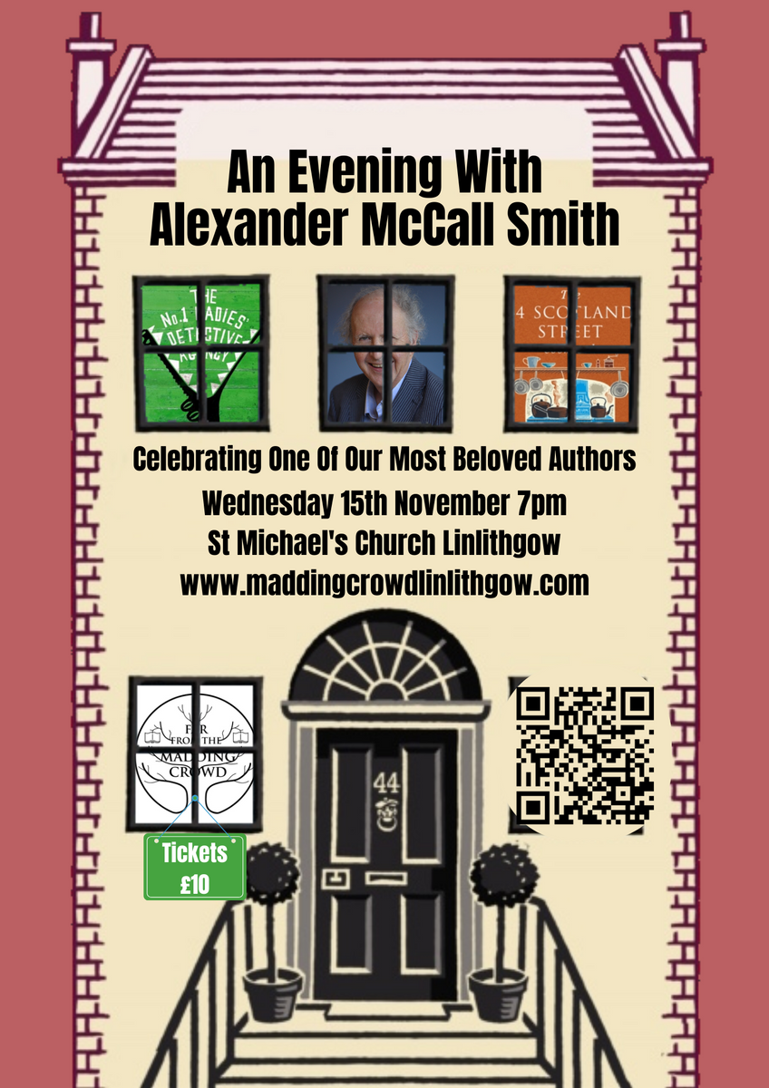 Information for Alexander McCall Smith & Anna Marshall: 15th November ...